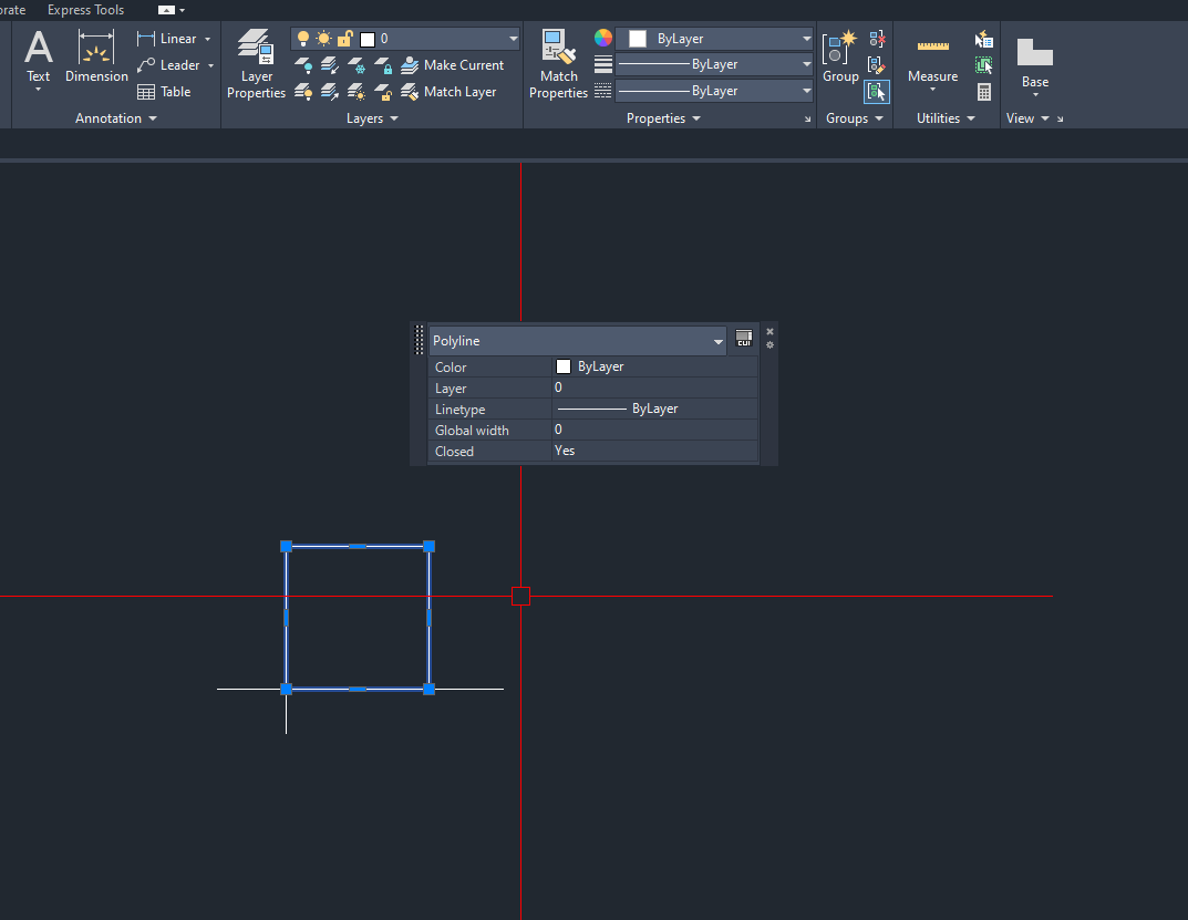 วิธีปิด Quick Display Properties ใน AutoCAD - CIVIL-DIARY.com
