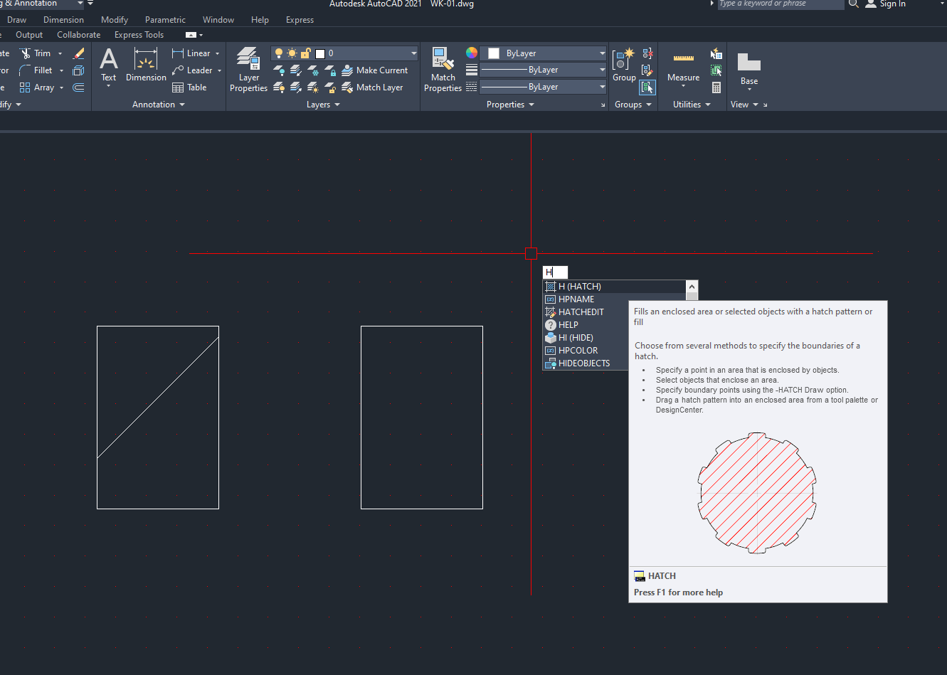 การใช้คำสั่ง HATCH (H) ใน AutoCAD - CIVIL-DIARY.com